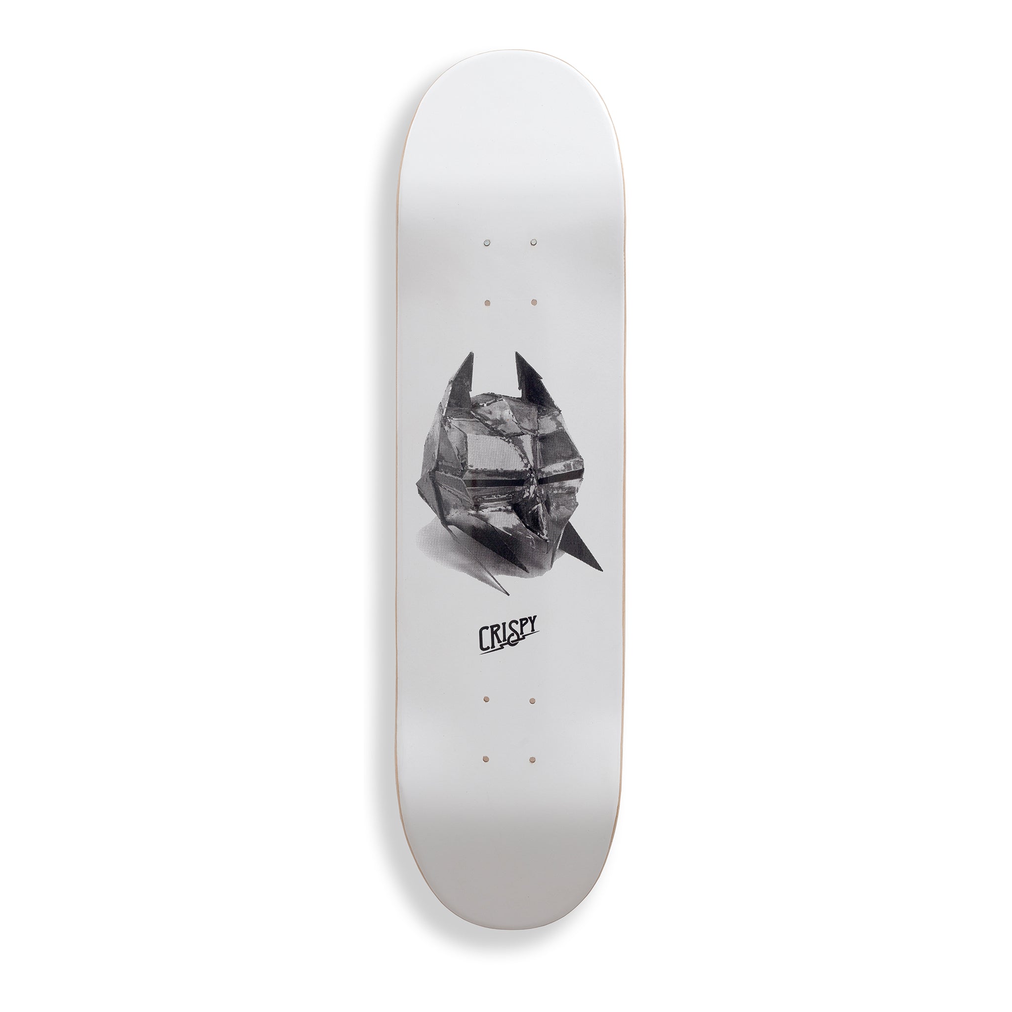 MASK DECK (white) – Crispy Skateboards